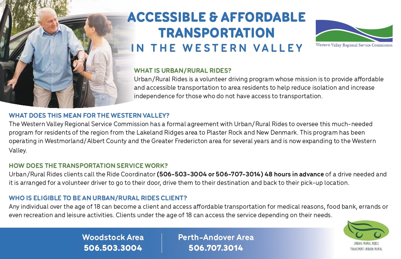 Volunteer Drivers: Urban/Rural Rides DRIVERS NEEDED!